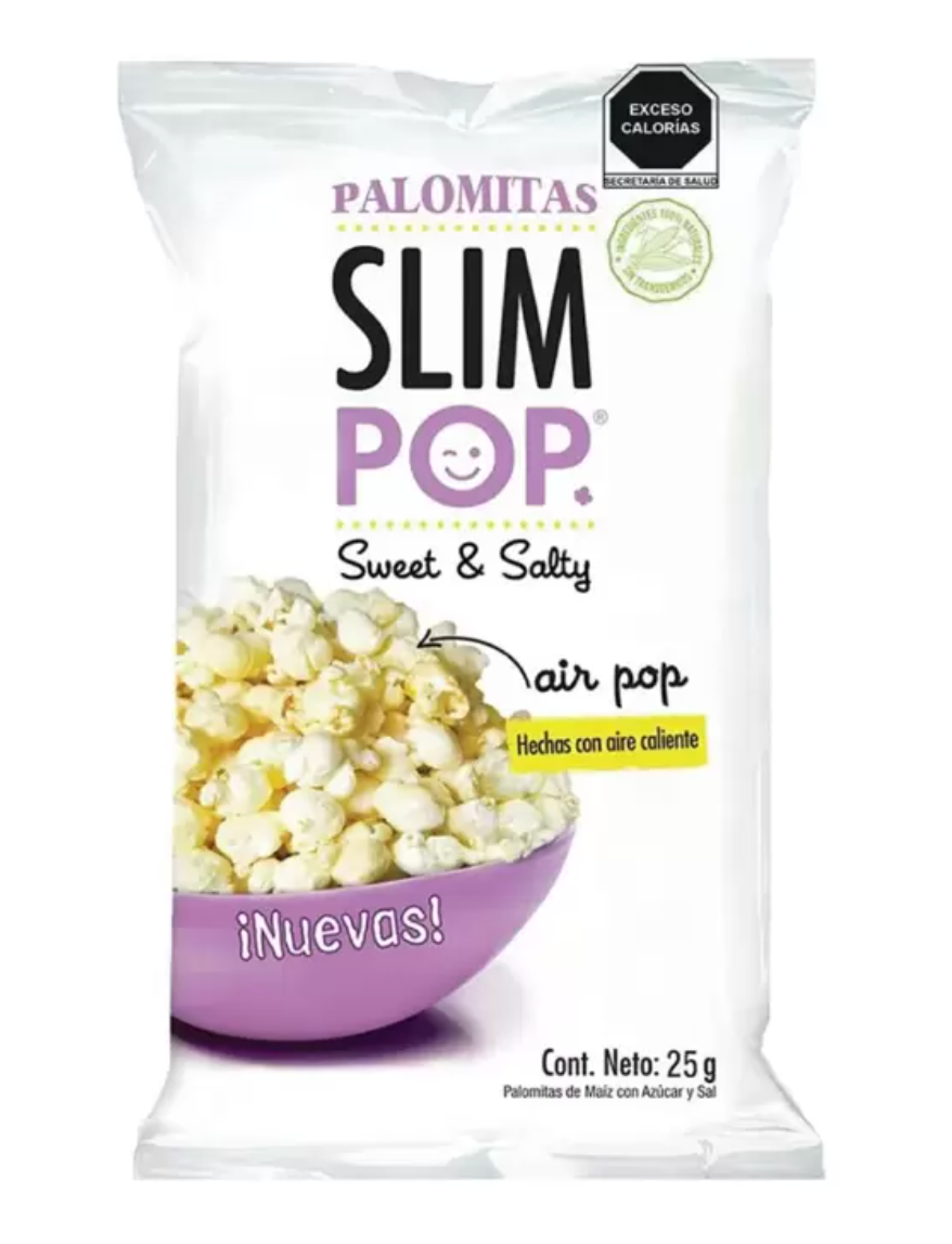Slim Pop Palomitas Surtidas 20 pzas de 18 g y 4 pzas de 25 grs - KOZ – MayoreoTotal