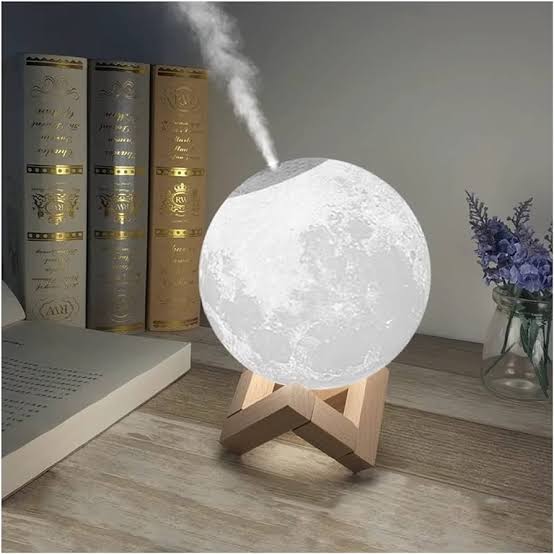 Lámpara Difusor De Luna 3d Led Aromaterapia 3 Tonos Ultrasonica - BGP ...