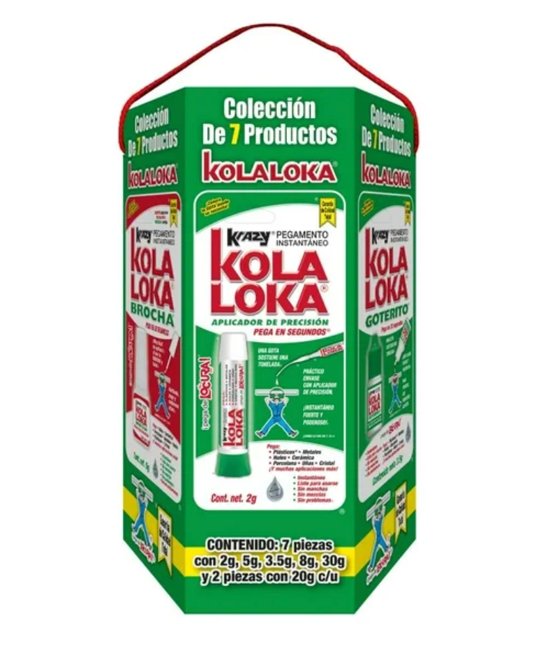 Set de Pegamentos Kola Loka 7 pzas - ZK – MayoreoTotal