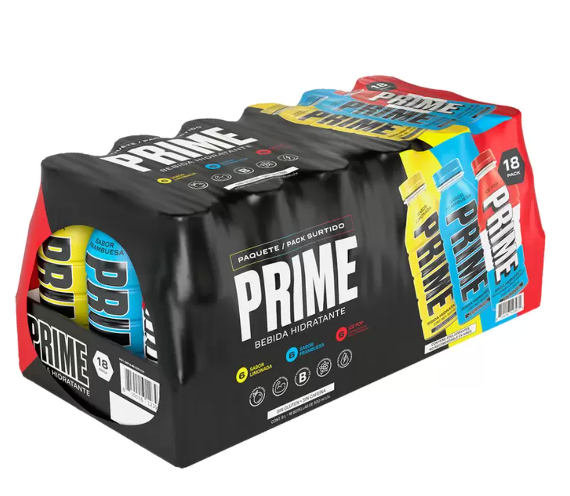 Prime Bebida Hidratante 18 piezas de 500 ml - KOZ – MayoreoTotal