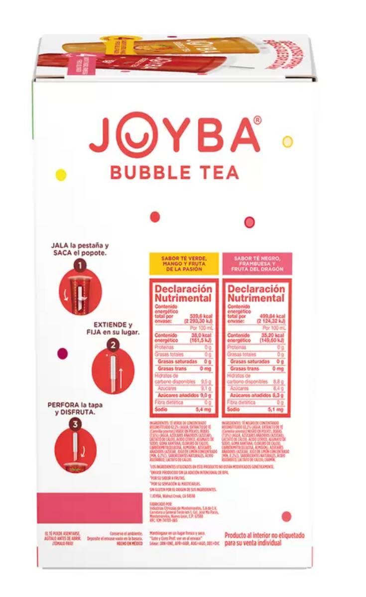 Joyba Bubble Tea 8 piezas de 355 ml - KOZ – MayoreoTotal