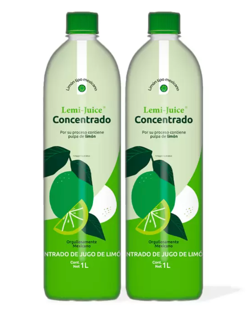 Lemi-Juice Jugo De Limón Concentrado 2 piezas de 1 L - KOZ – MayoreoTotal