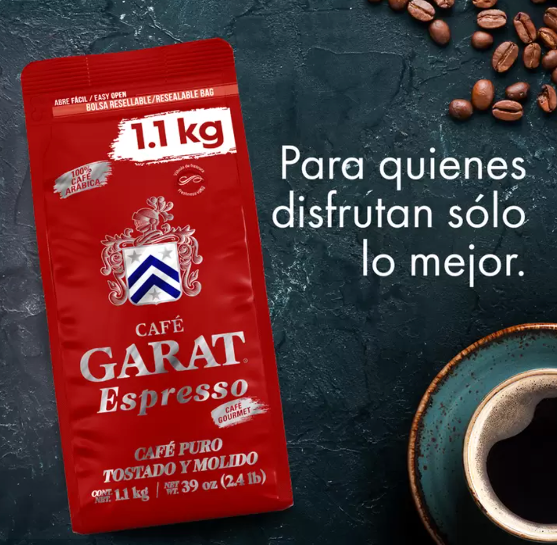 Garat Café Espresso Molido 1.1 kg - KOZ – MayoreoTotal