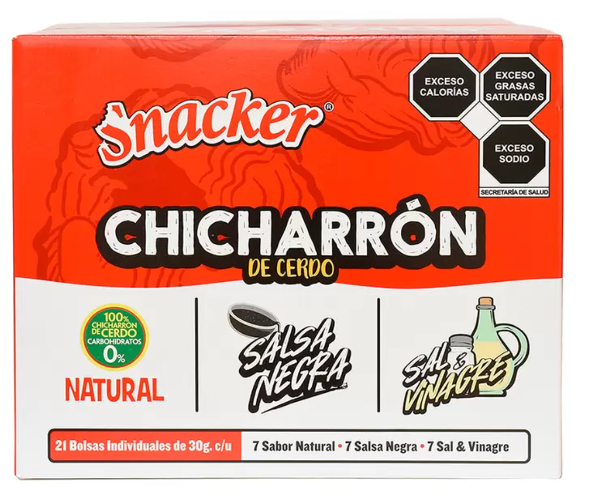 Snacker Chicharrón de Cerdo Paquete Surtido 21 pzas de 30 grs - KOZ ...