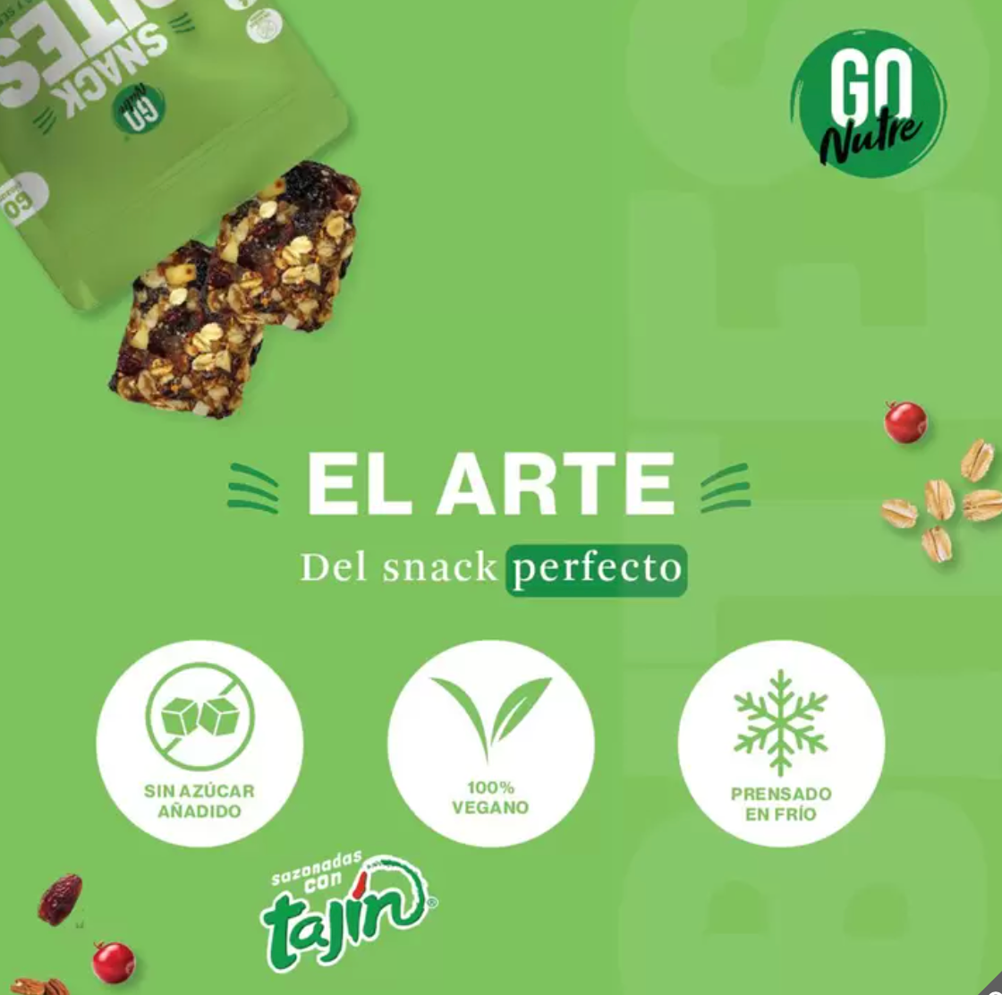 Go Nutre Snack Bites de Frutas y Semillas Sazonadas con Tajín 780 grs ...