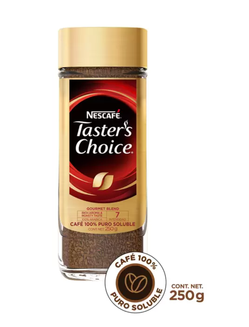 Taster's Choice Café Soluble 250 grs - KOZ – MayoreoTotal