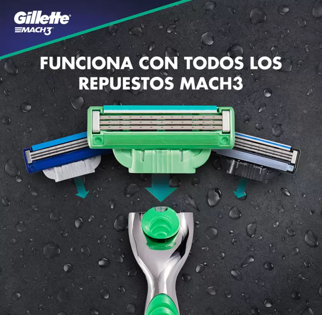 Gillette Repuestos Para Afeitar Mach3 Sensitive 20 piezas - KOZ ...