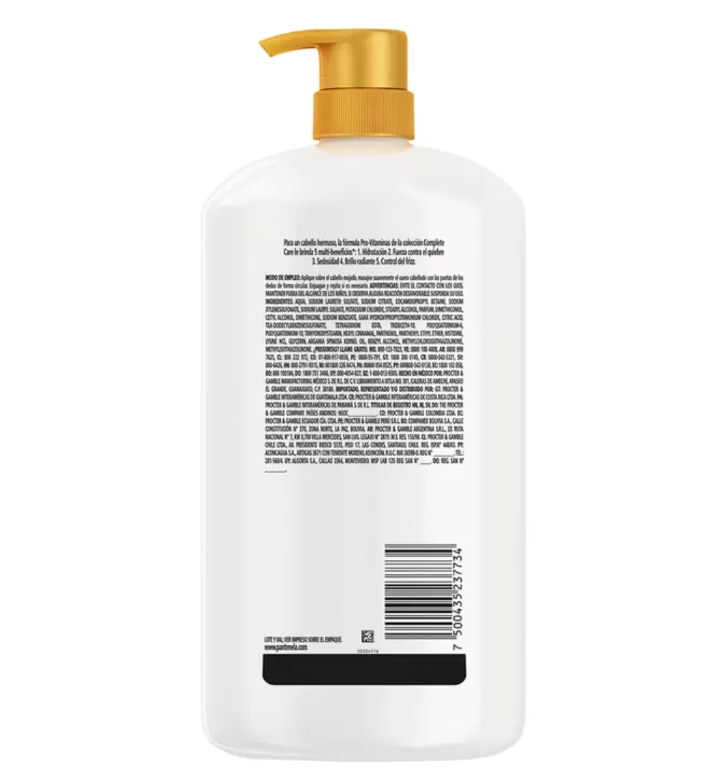 Pantene Pro-V Shampoo Complete Care Multi-Beneficios 1 L - KOZ ...