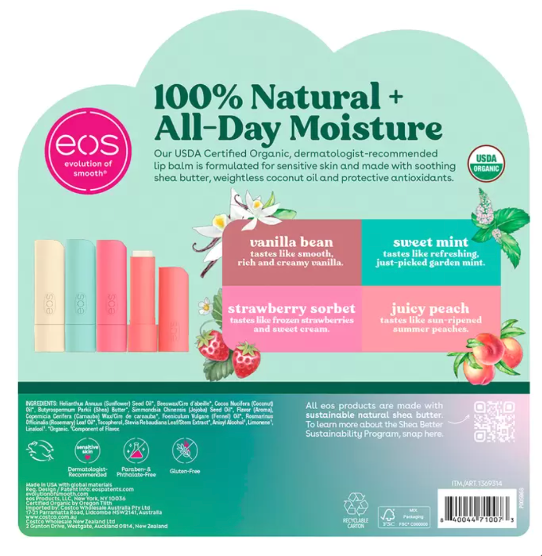 Eos Balsamo para labios Sticks 9 Piezas - KOZ – MayoreoTotal