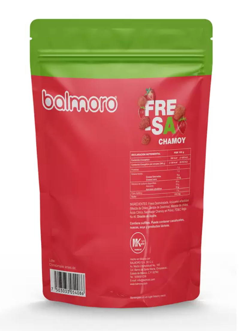 Balmoro Fresa Deshidratada Enchilada Sabor Chamoy 540 grs - KOZ ...