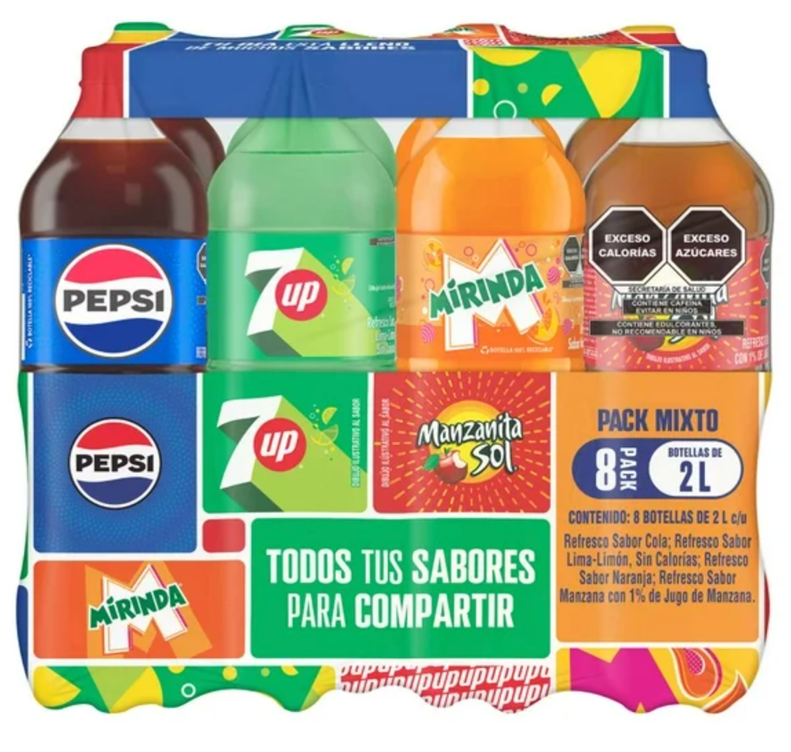 Refresco Pepsi Mix 8 pzas de 2 L -ZK – MayoreoTotal