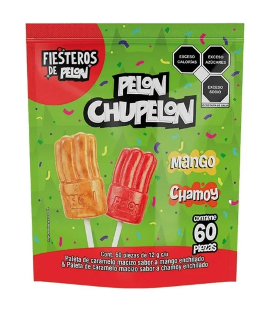 Paletas de Caramelo Macizo Pelon Pelo Rico Pelon Chupelon 60 pzas - ZK ...