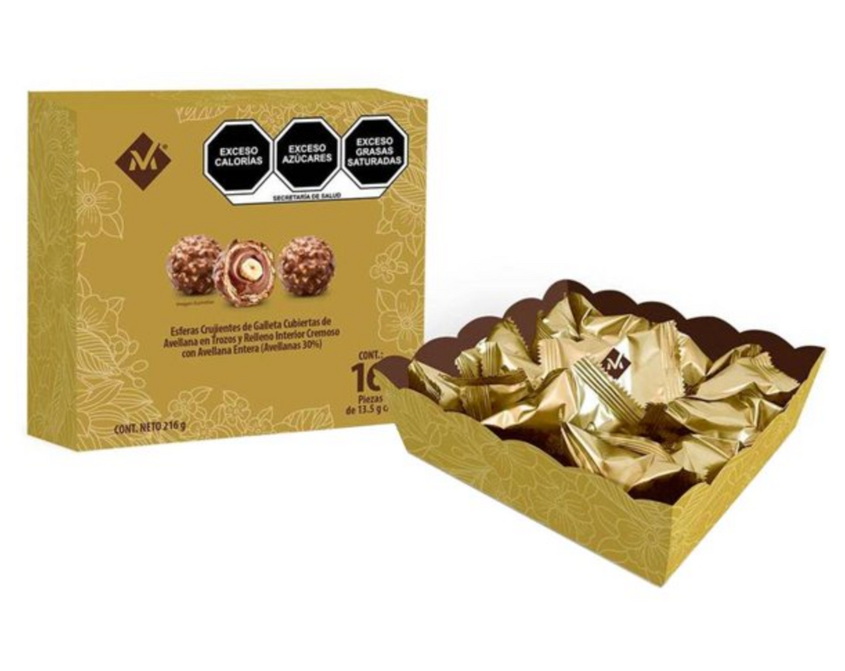 Chocolates Member's Mark Pralinas Europeas 16 pzas 13.5 g c/u -ZK ...
