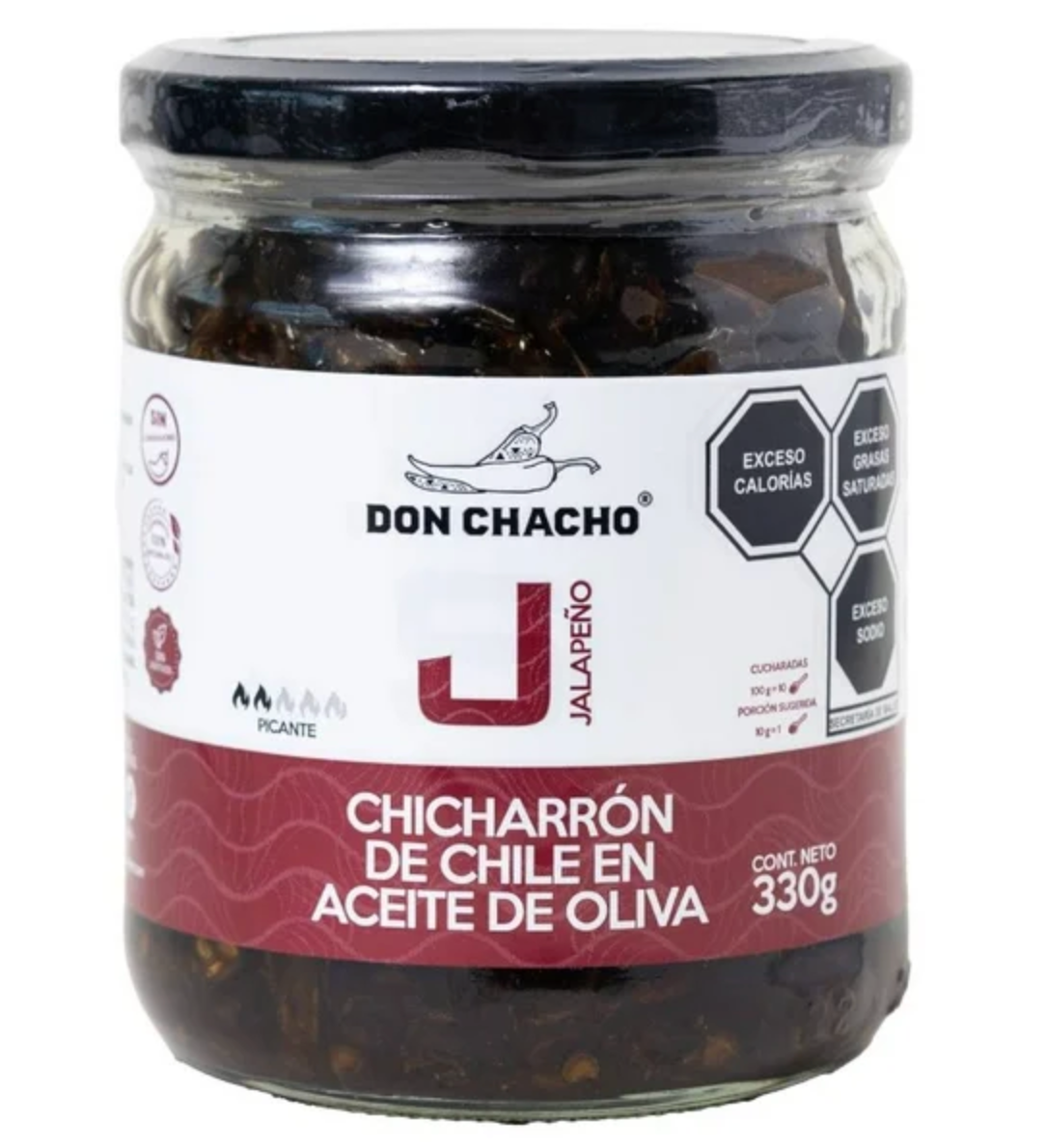 Chicharrón de Chile en Aceite de Oliva Don Chacho 330 g -ZK – MayoreoTotal