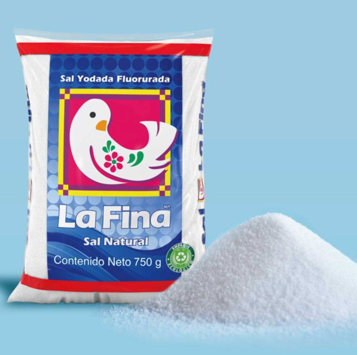 Sal de Mesa La Fina 20 pzas de 750 g c/u - ZK – MayoreoTotal