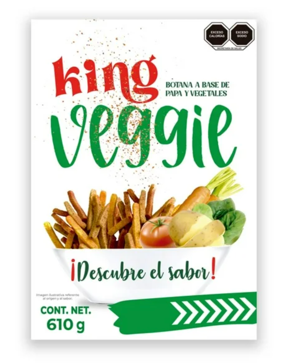 Botana a Base de Papa y Vegetales King Veggie con Tajín 610 g - ZK ...