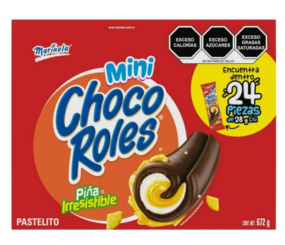 Mini Choco Roles Marinela con 24 pzas de 28 g c/u -ZK – MayoreoTotal