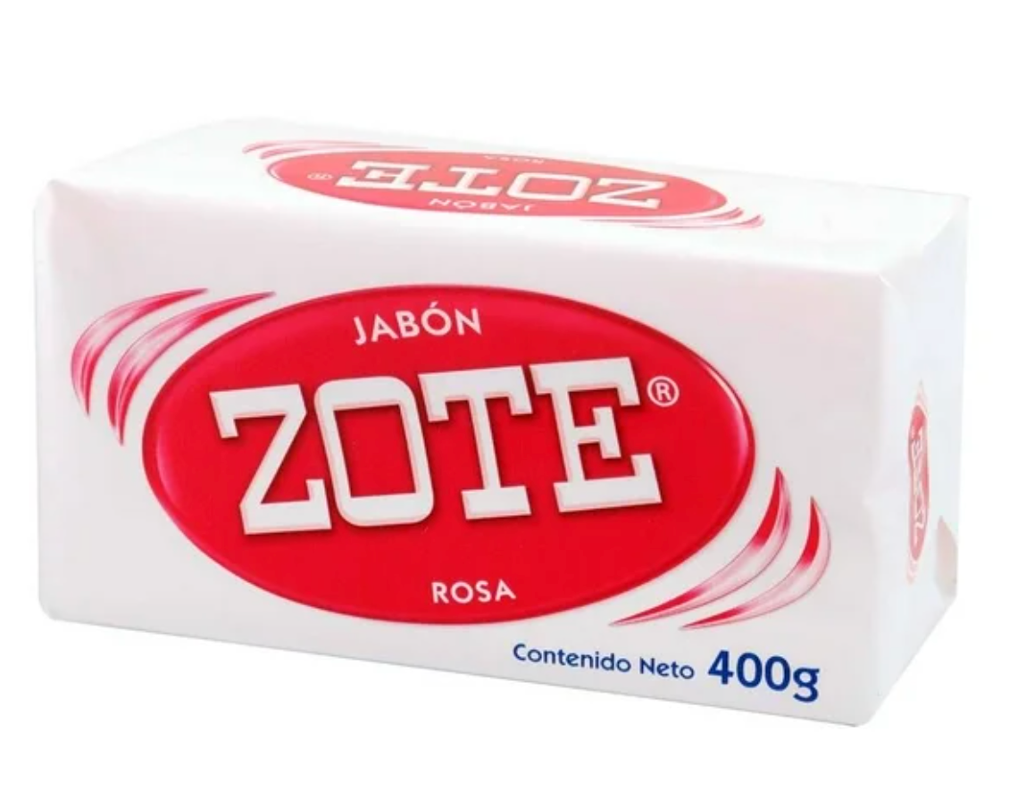 Jabón en Barra Zote Rosa 25 pzas de 400 g - ZK – MayoreoTotal