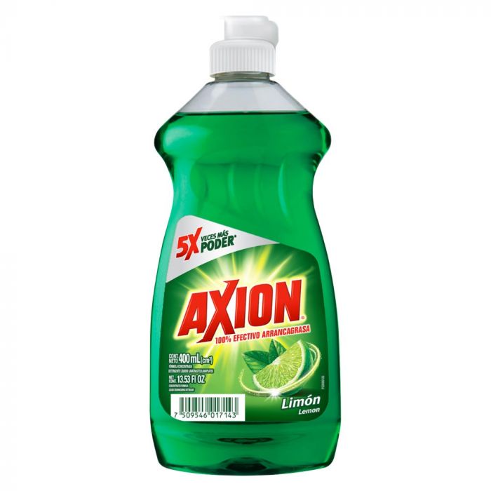 Caja Axion lavatrastes líquido limón 400M/12B - SCG – MayoreoTotal
