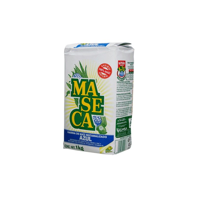 Maseca Azul 2 Pack) Maseca Blue Instant Gluten Free Corn Masa Flour 32