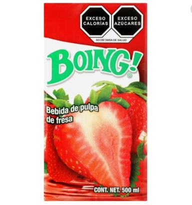 Caja bebida Boing fresa 500M/24P - SCG – MayoreoTotal