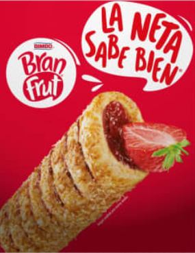 Barras de Hojaldre Bimbo Bran Frut Sabor Fresa 24 pzas de 40 g - ZK ...